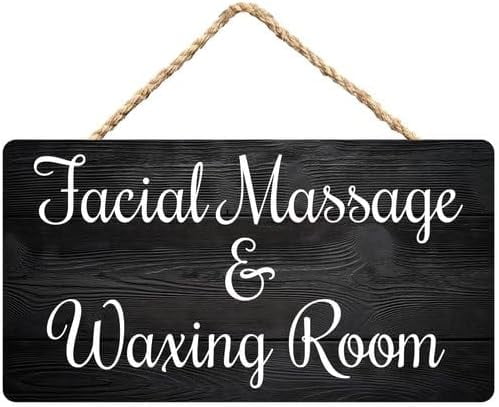 Everyday Business Signs - Facial Massage & Waxing Room - Rustic Wood ...