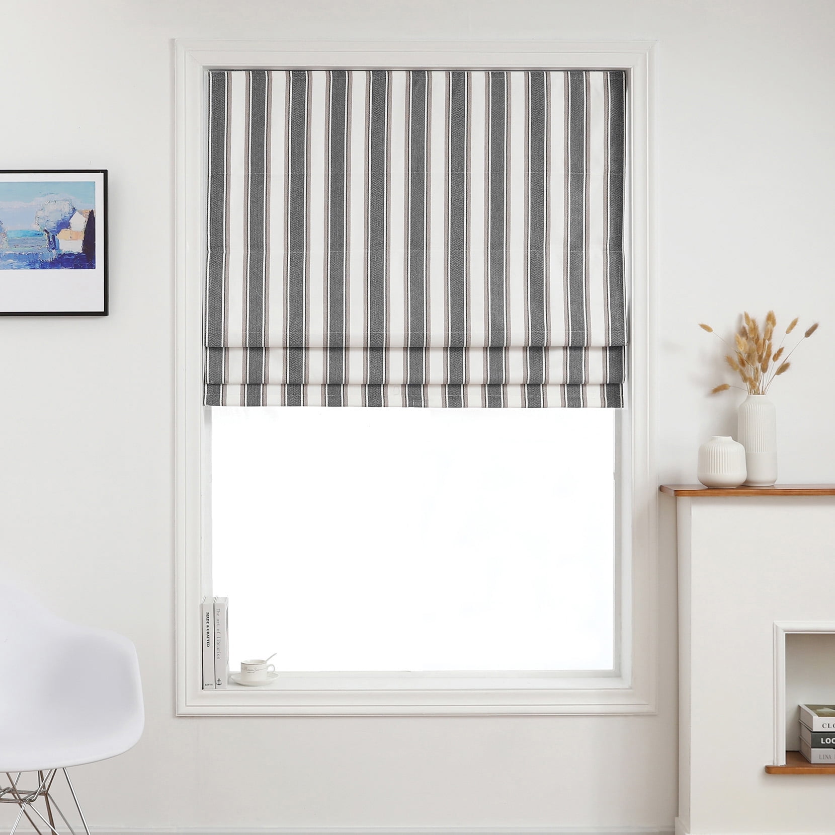 Everyday Celebration Cordless Room Darkening Roman Window Shades ...