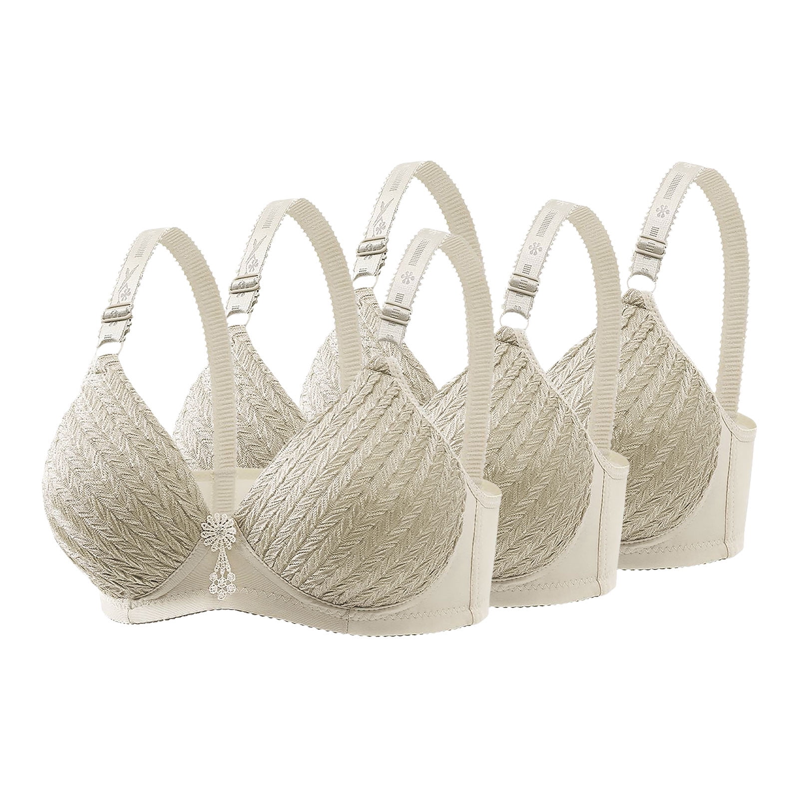 Everyday Comfort Bras 3-Pack Womens Wireless Bralette, Soft Cup Lounge ...