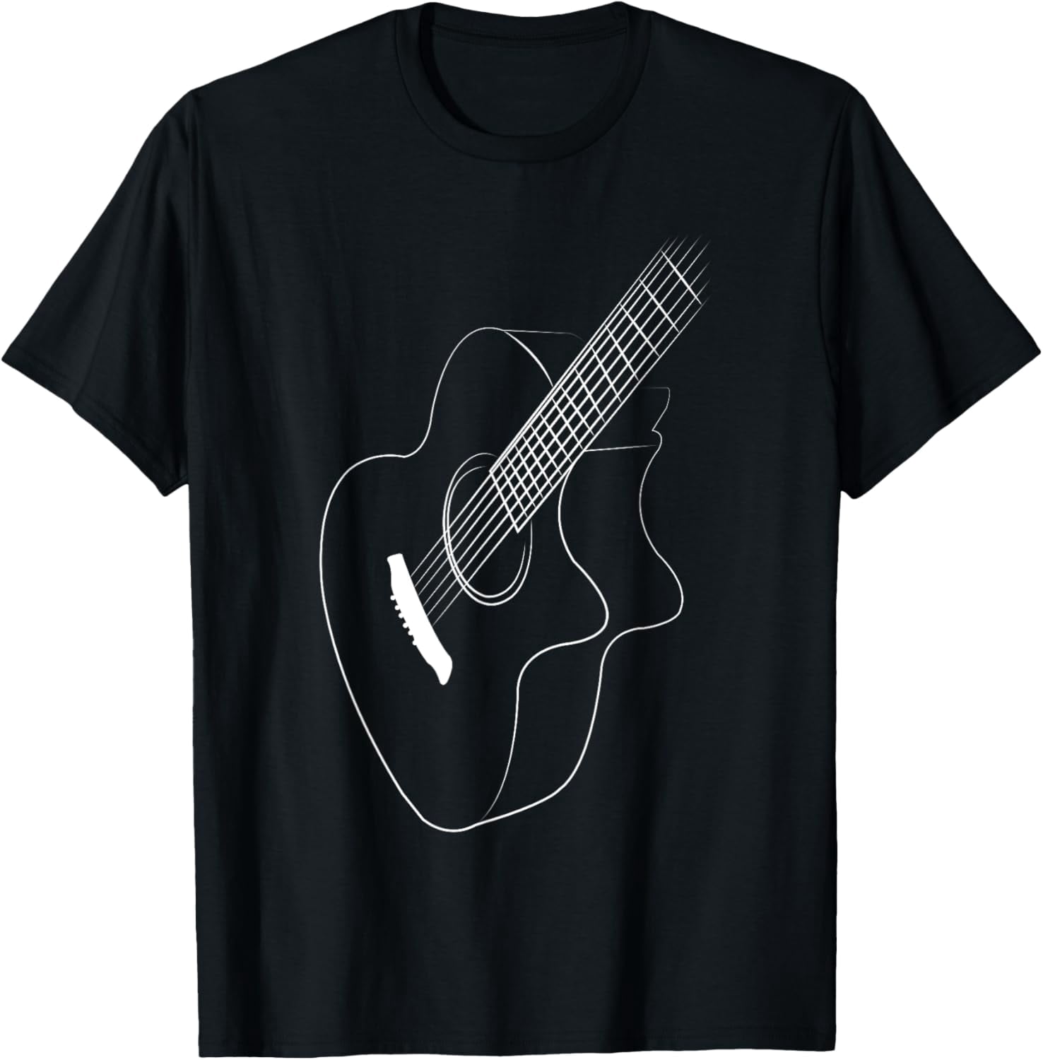 Everyday Cotton Comfort - Music Musical Instrument Guitar T-Shirt ...