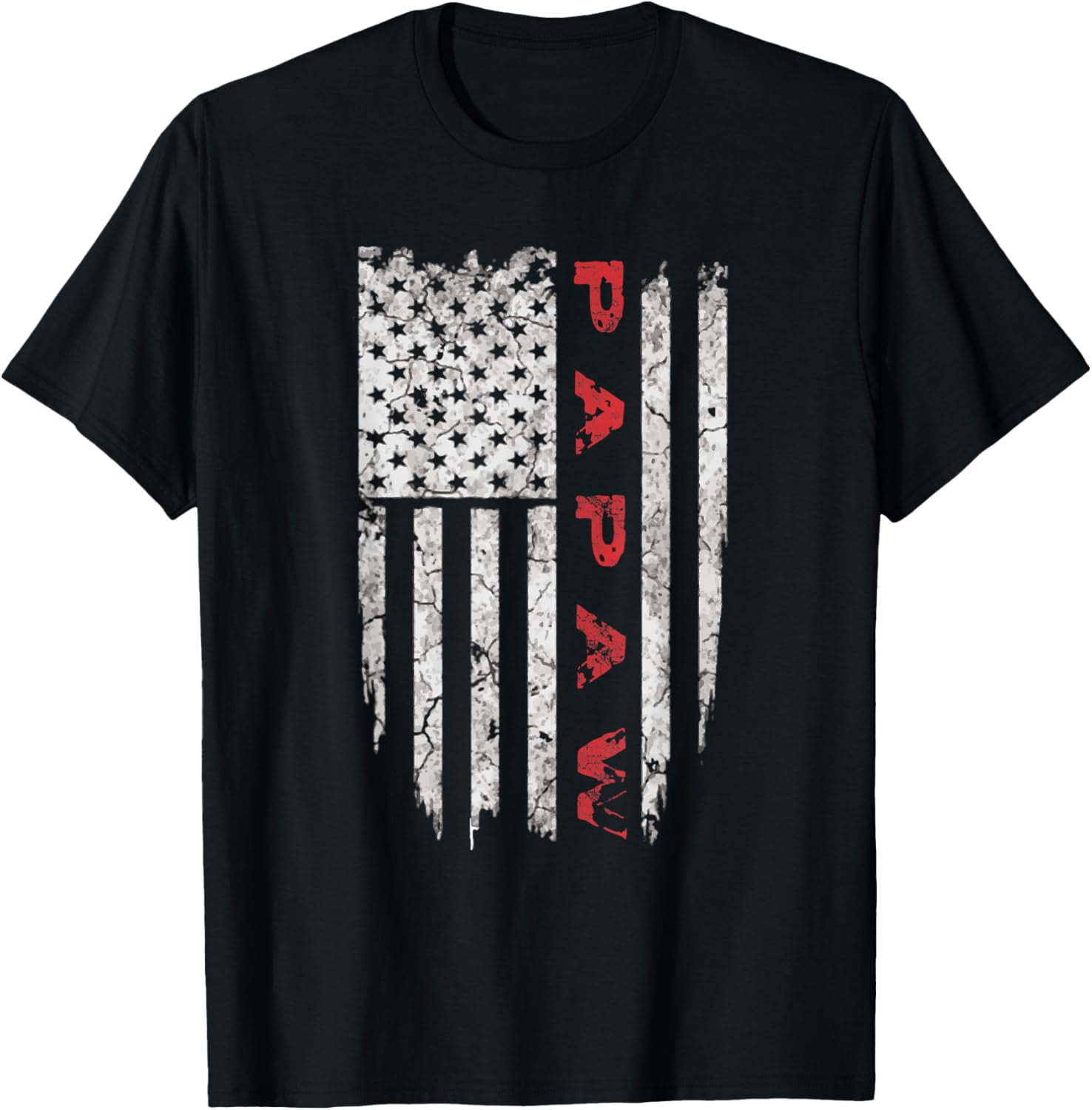 Everyday Cotton Comfort - Papaw American Flag Grandpa Gifts Men T-Shirt ...