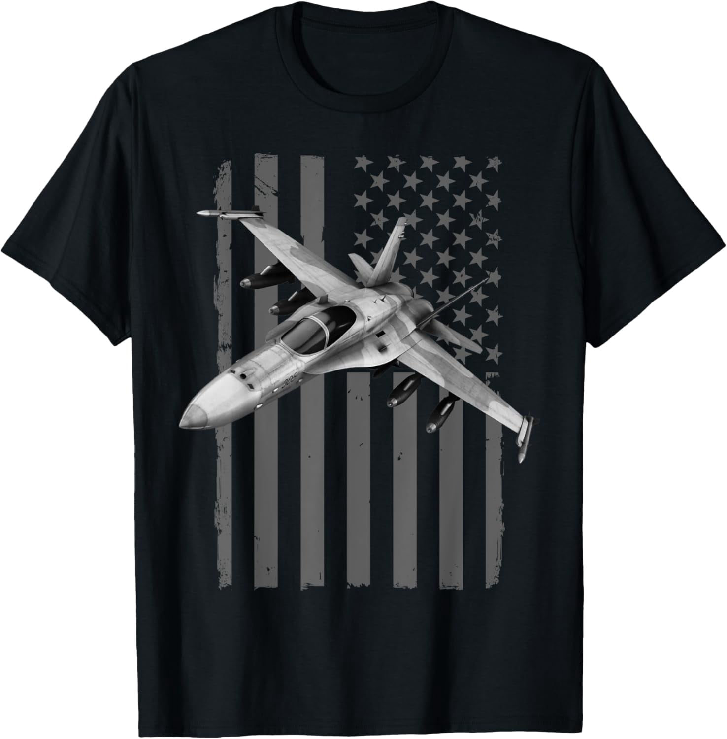 Everyday Cotton Comfort - US Jet Fighter Jet Plane Pilot American Flag ...