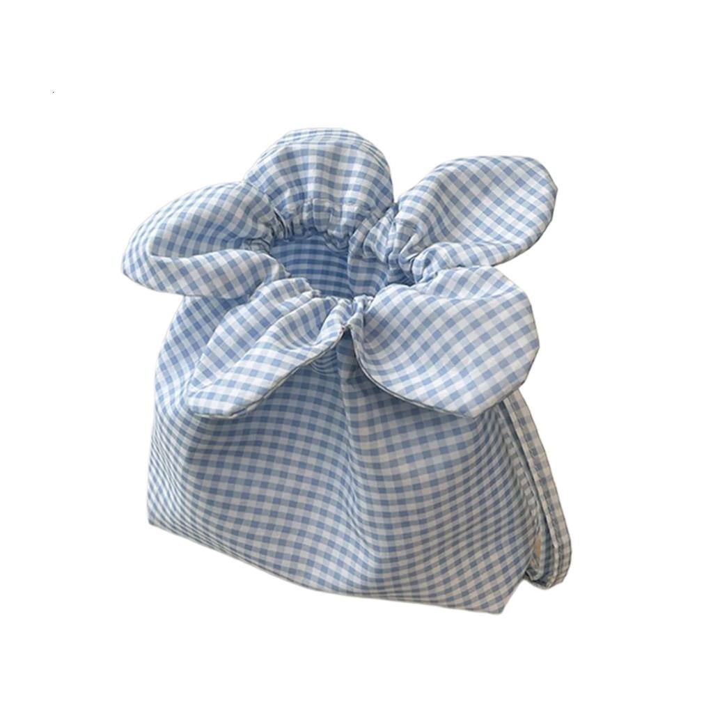 Everyday Essential Checkered Bucket Bag Drawstring Closure Crossbody ...