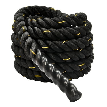 Yes4All Battle Rope 1.5/2 Inch Diameter Poly Dacron 30, 40, 50 Ft ...