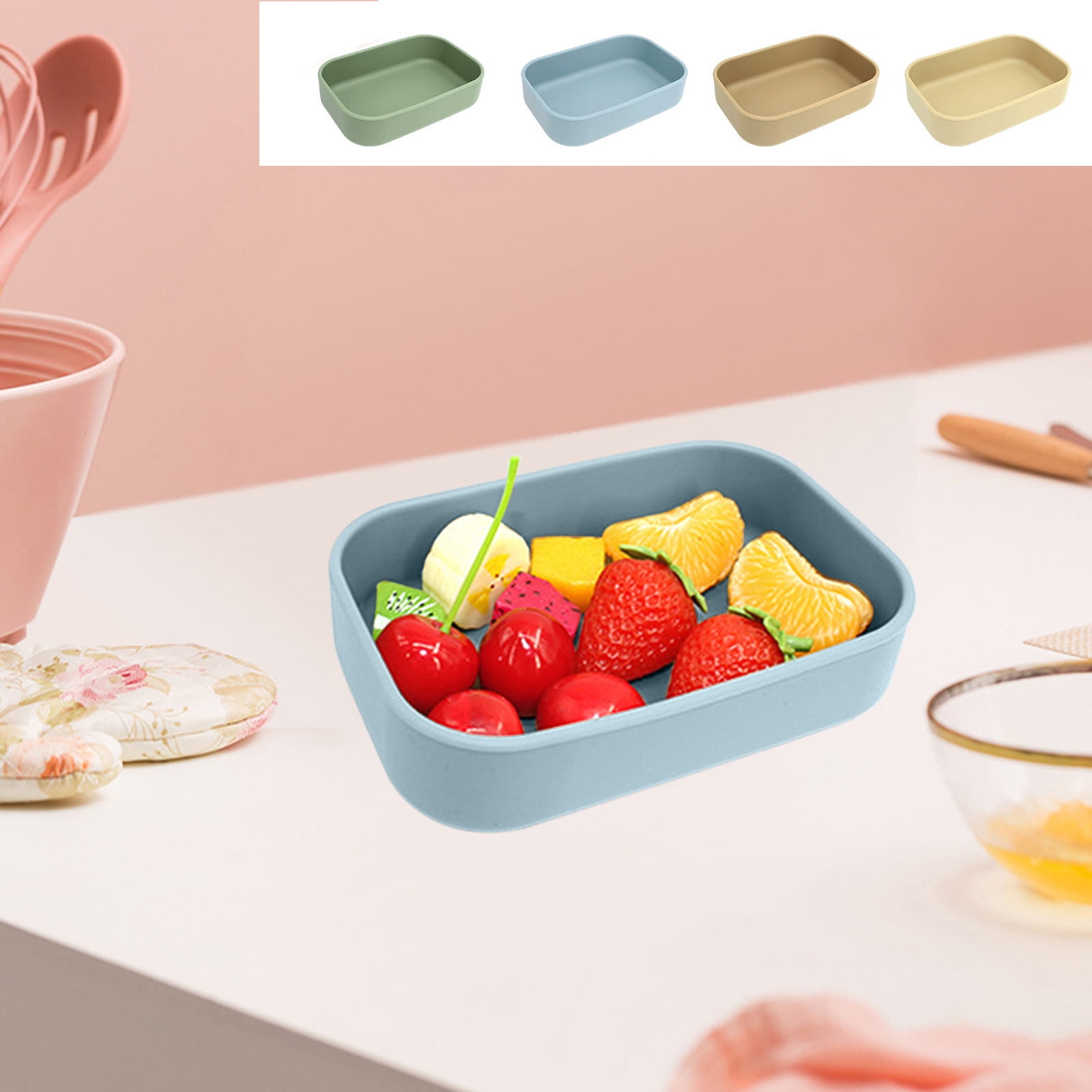Everyday Essentials, Cheese Block Storage Container, Refrigerator Fruit ...