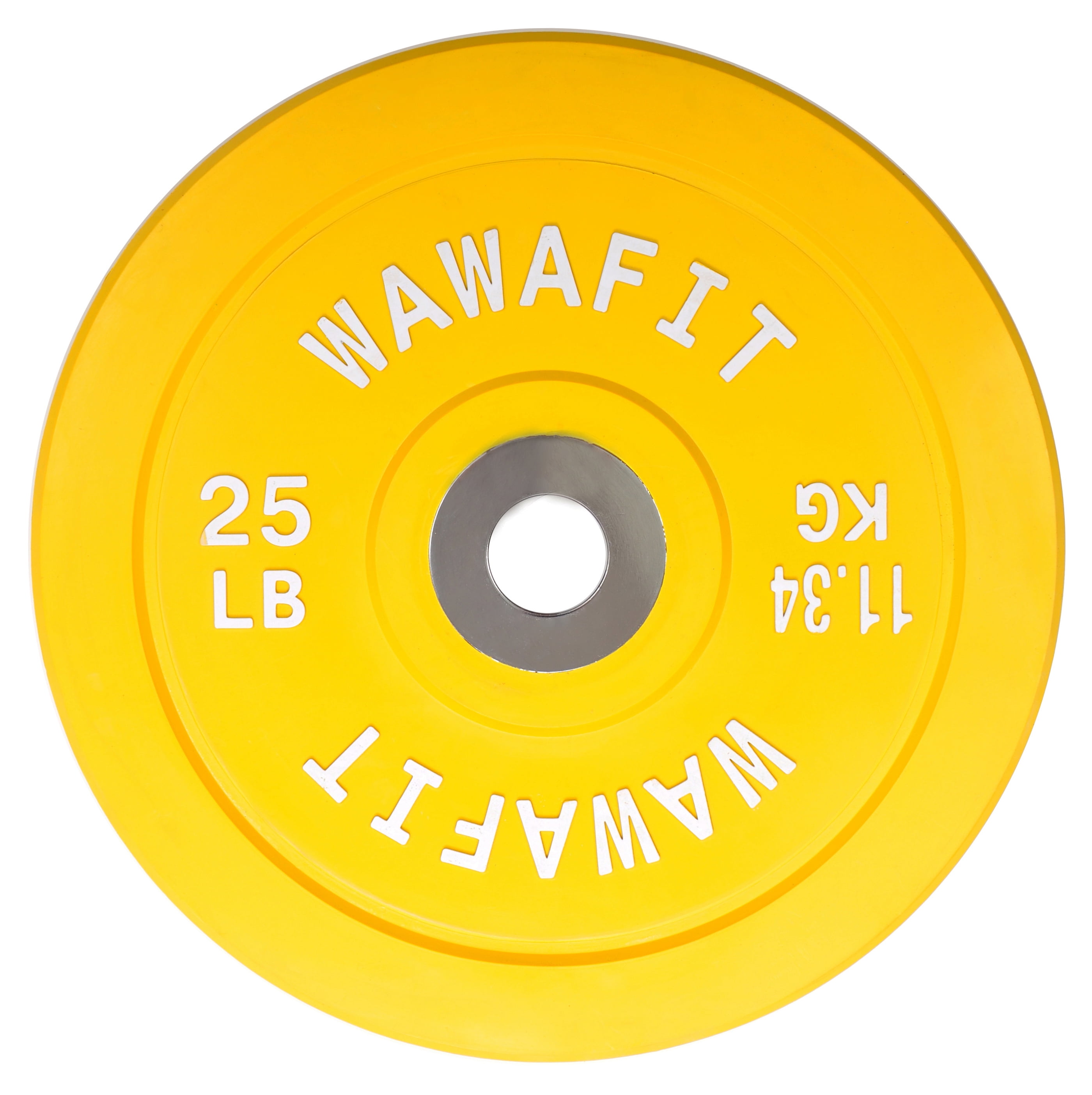 Everyday Essentials Olympic Rubber Bumper Plate with Steel Hub for ...