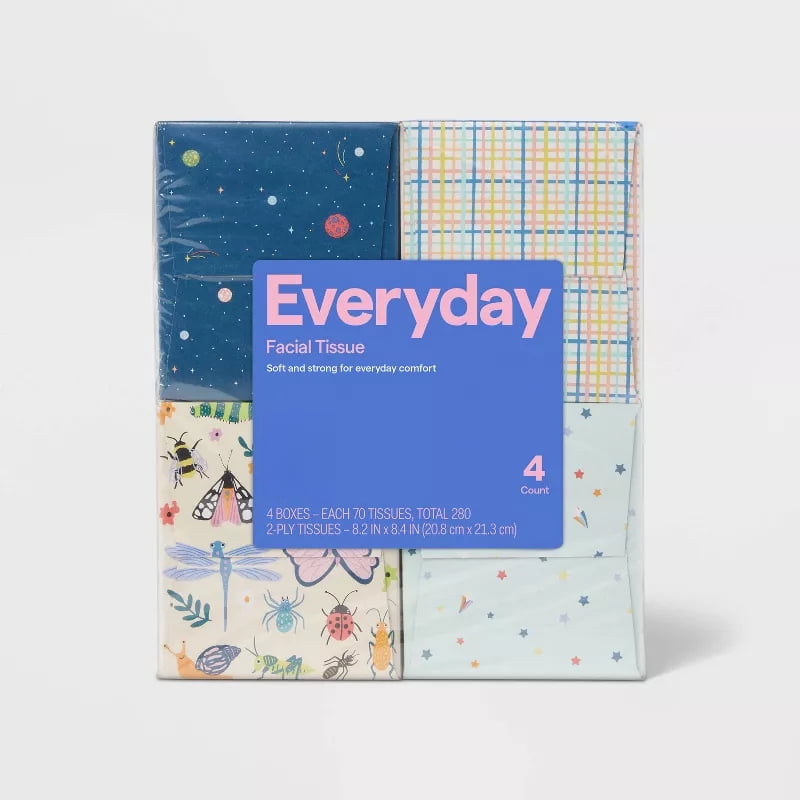 Everyday Facial Tissue - Kids Designs - ub&ub - Walmart.com