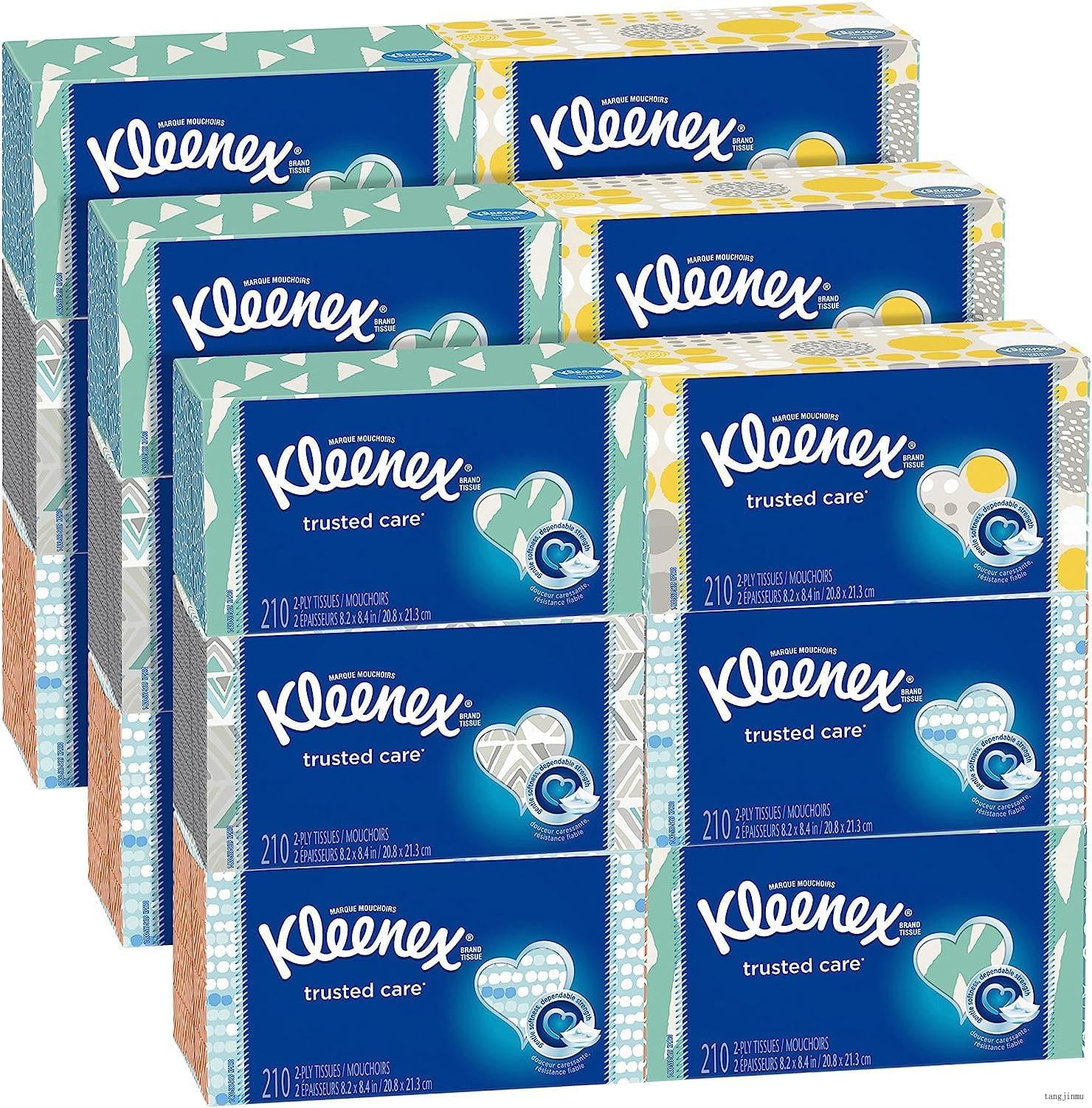 Soft Everyday Facial Tissues Value Pack, 210 Tissues Per Box, 18 Pack ...
