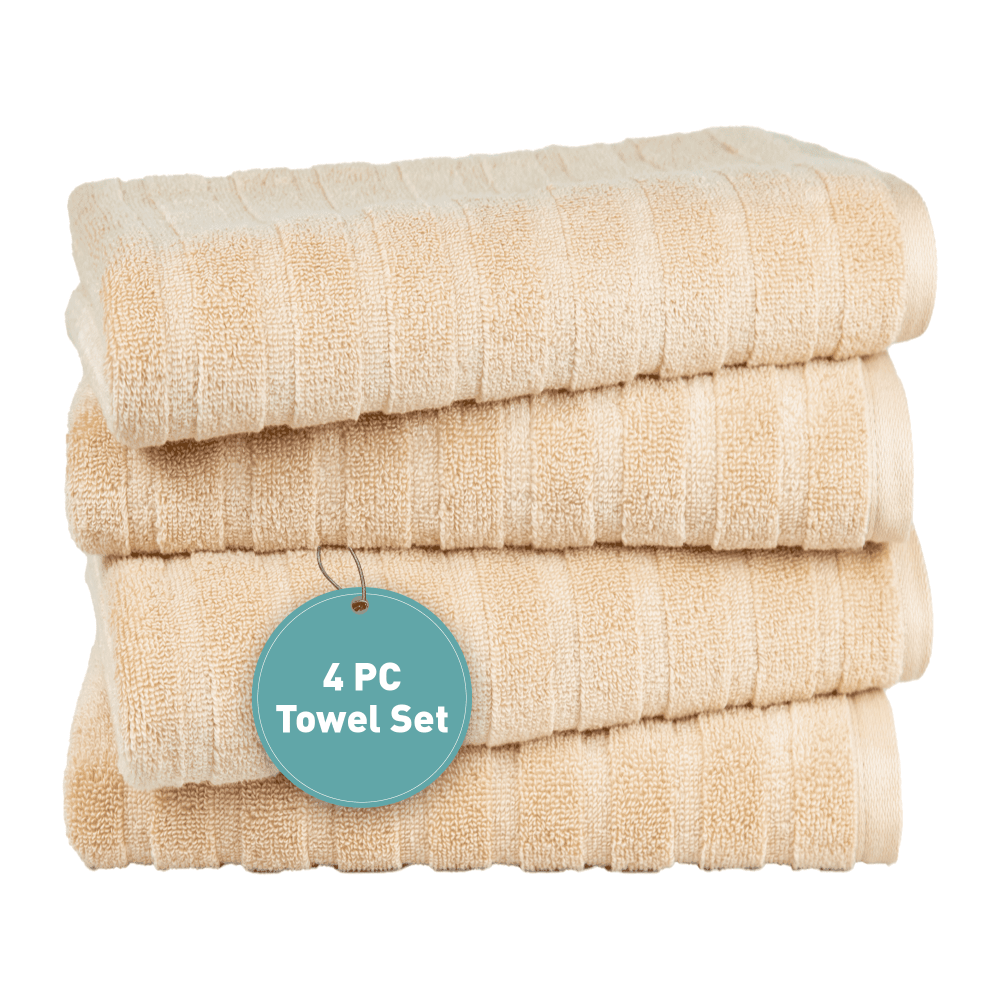 Everyday Home by Trident Quick Dry 4 Bath Towels, 100% Cotton ...