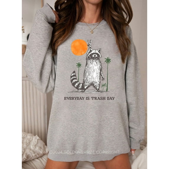 Everyday Is Trash Day Raccoon Meme T-Shirt - Walmart.com