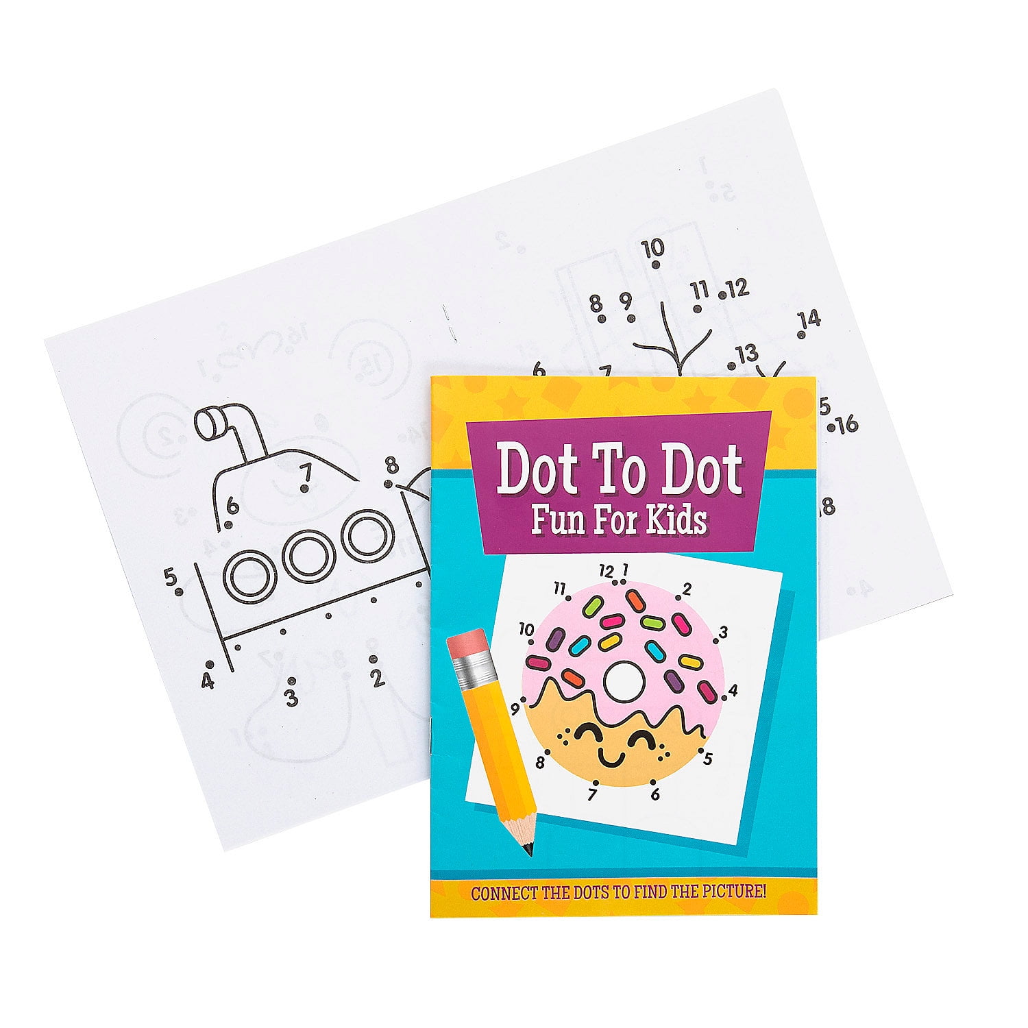 Everyday Items Dot to Dot Activity Books - 12 Pieces - Walmart.com