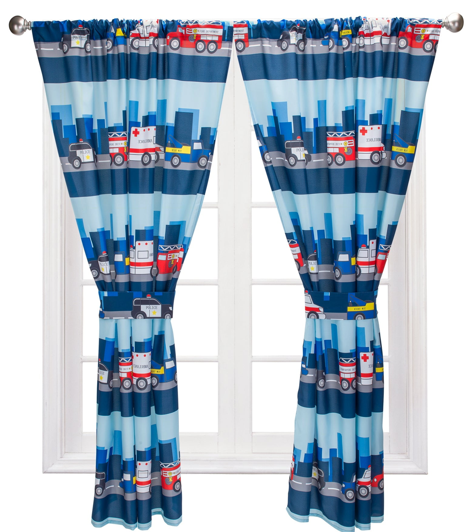 Everyday Kids Rescue Fire and Emergency Drapes, 41"W x 63"L, Machine ...