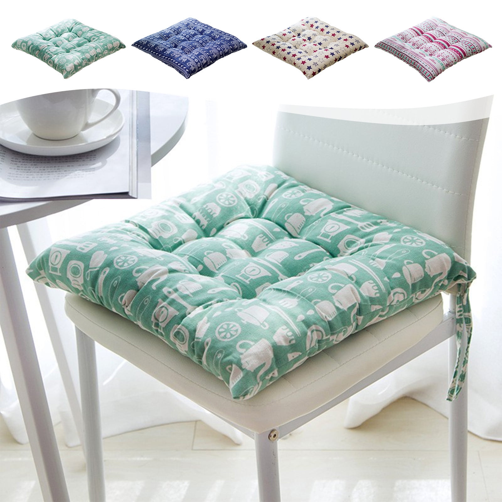 Everyday Low Price, Floral Chair Mat, Thick Upholstered Seat Pad for ...