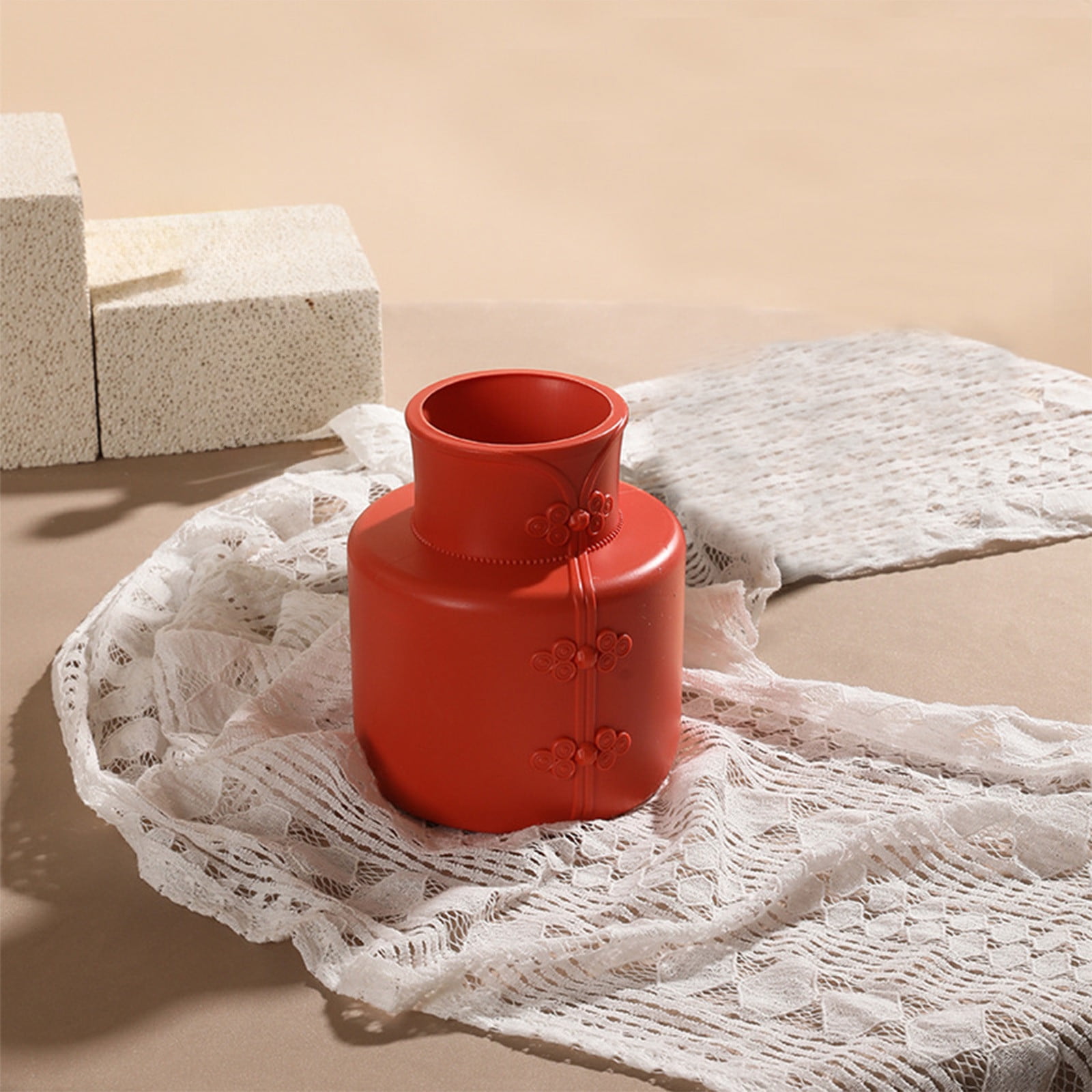 Everyday Low Price! Plastic Imitation Glazed Vase for Living Room ...