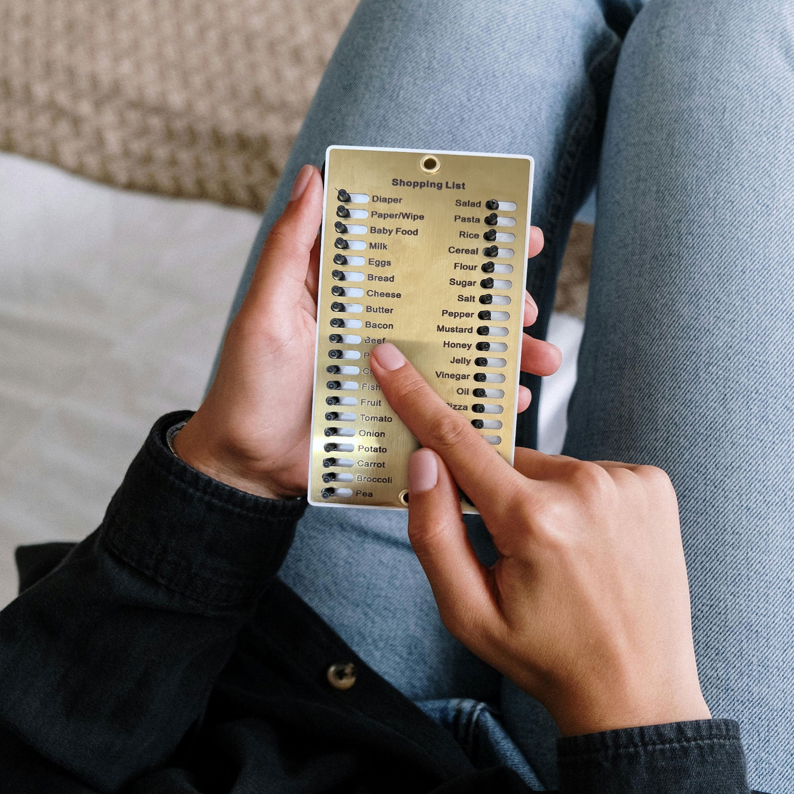 Everyday Low Price! Reusable Metal Grocery List Board, Magnetic ...