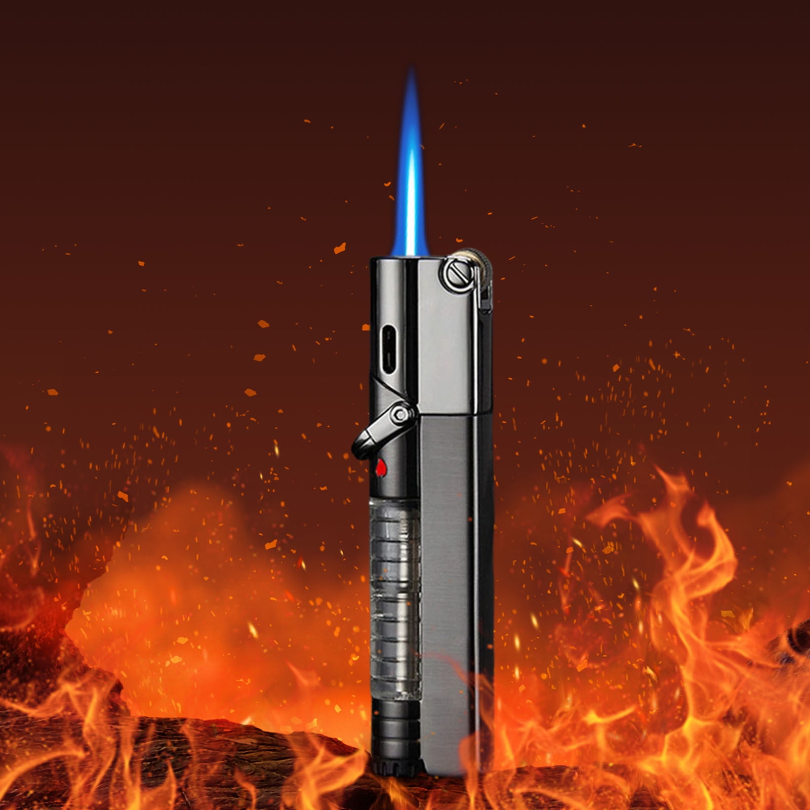 Everyday Low Price! Side Sliding Grinding Wheel Ignition Lighter - Blue ...