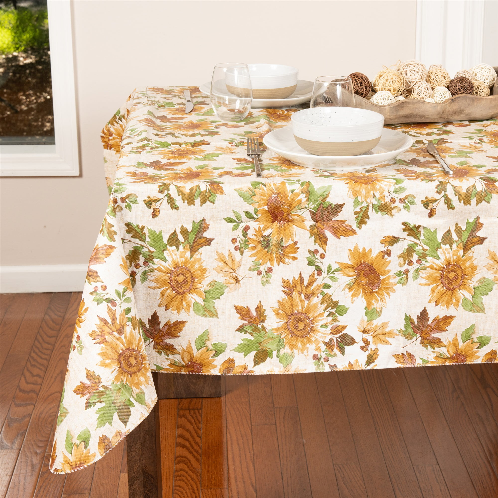 Everyday Luxuries Waterproof Square Fitted Tablecloth 52 x 52 Inch ...