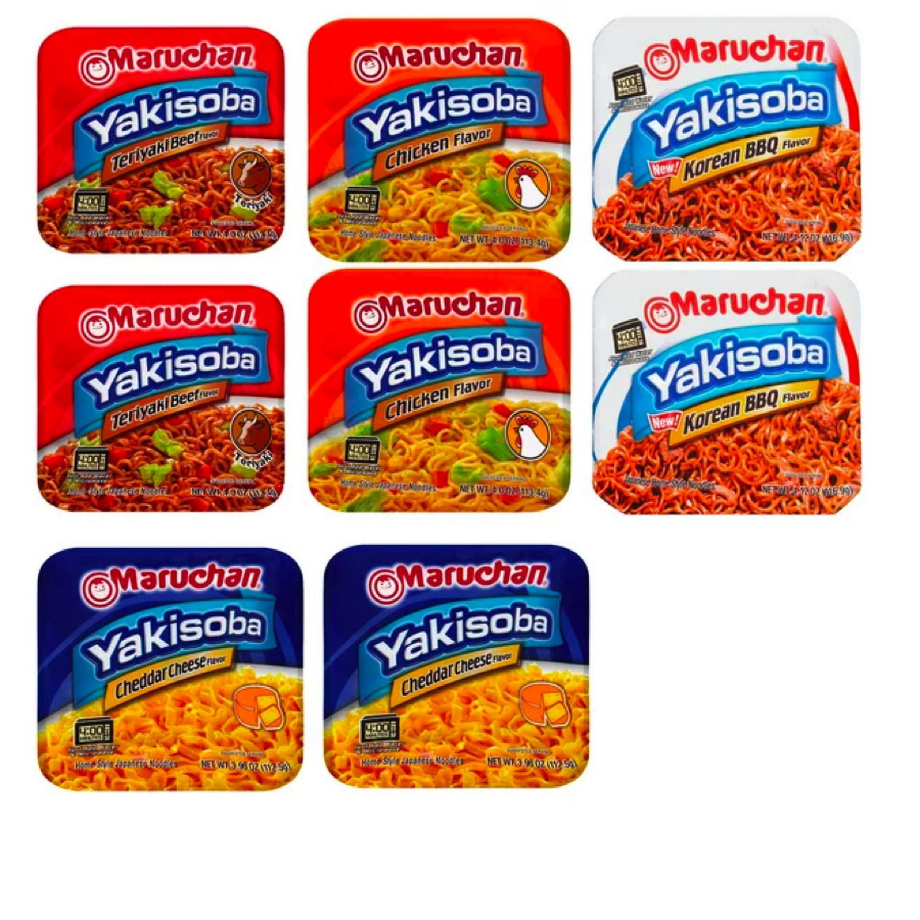 Everyday Necessiteez Yakisoba Instant Noodles in 4 Different Flavors 4 ...