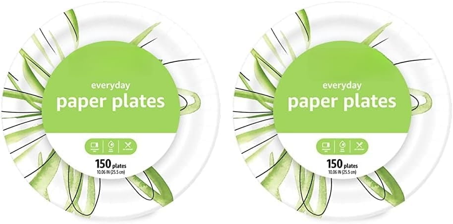Everyday Paper Plates, 10 Inch, Disposable, 150 Count - Walmart.com
