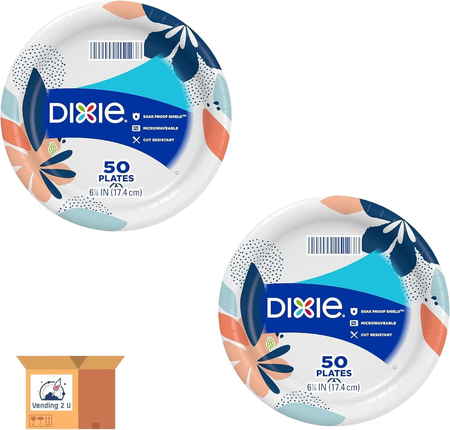 Everyday Paper Plates, 6.875 inches, Disposable Dessert and Snack Size ...