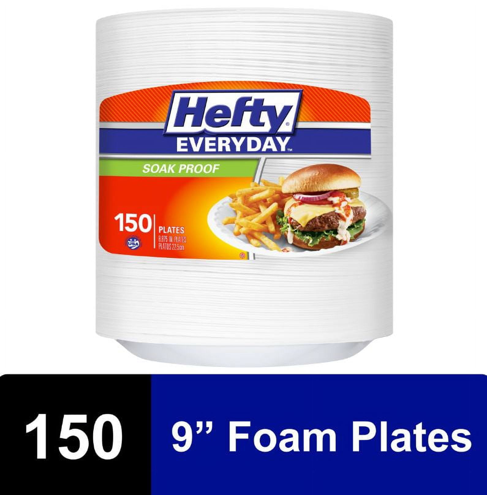 Everyday Soak Proof Foam Plates White 8 875Inch 150 Count By Hefty everyday-soak-proof-foam-plates-white-8-875inch-150-count-by-hefty