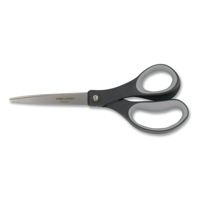 Everyday Titanium Softgrip Scissors, 8" Long, 3.1" Cut Length, Dark ...