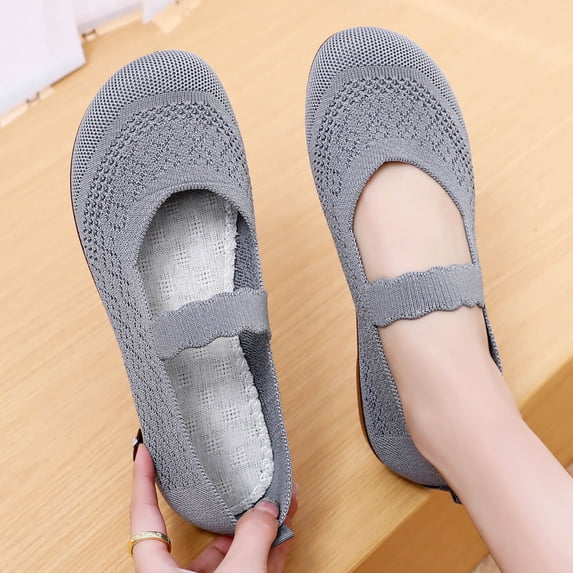 Everyday Use Comfortable Casual Dress Shoes for Women Round Toe Shallow ...