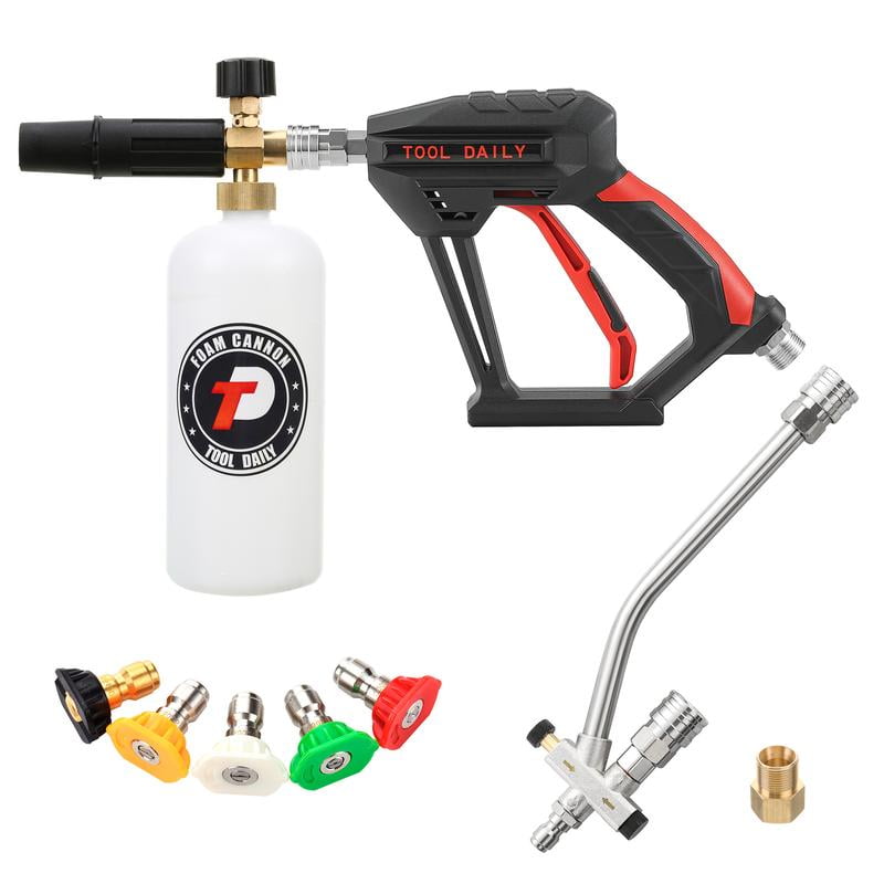 Everyday tools: short handheld spray gun for pressure washer, 1/4-inch ...