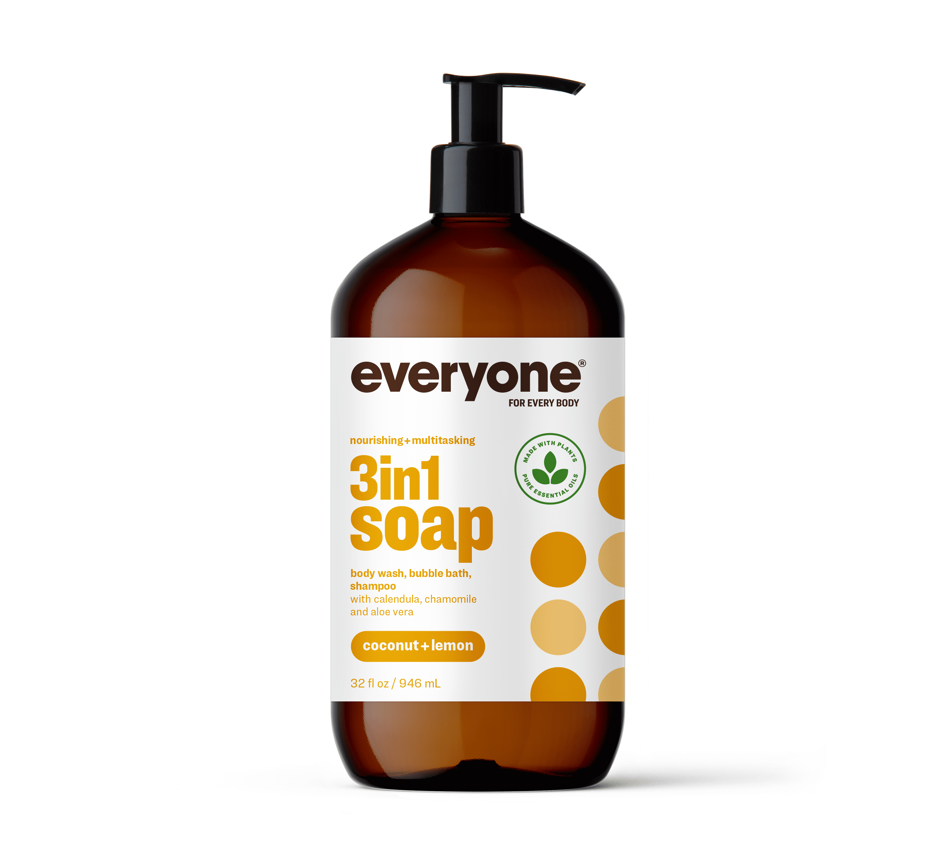 Everyone, 3-in-1 Bath Soap, 32 oz, Coconut & Lemon scent - Walmart.com