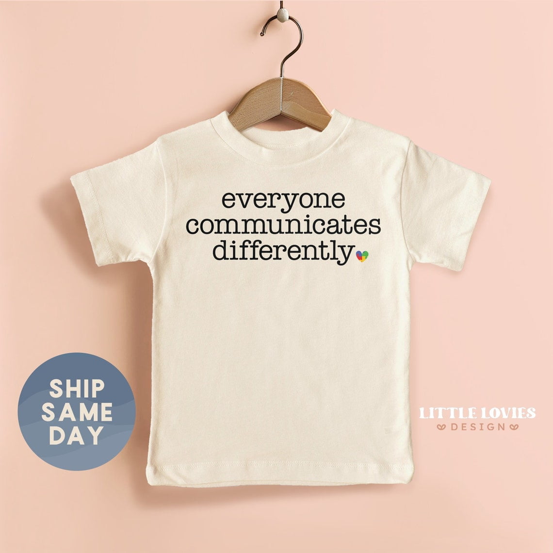 Everyone Communicates Differently Shirt, Toddler Autism Tee, Sped Kids ...