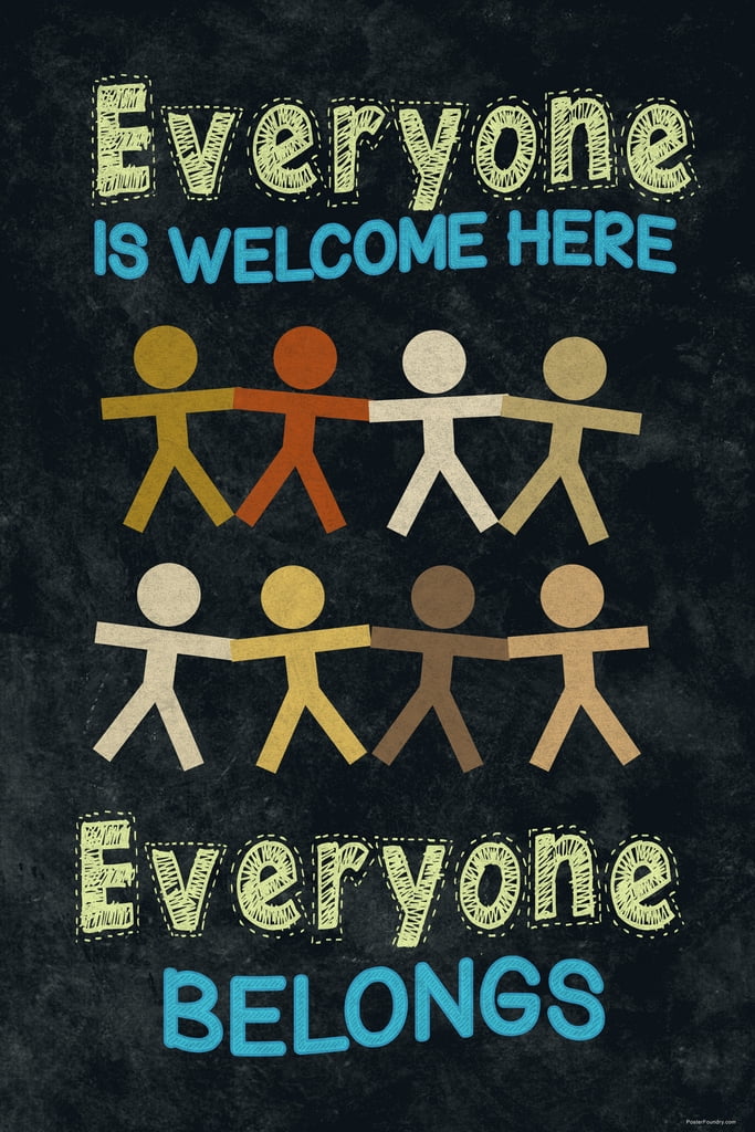 Everyone Is Welcome Here Everyone Belongs Classroom Educational Rules ...