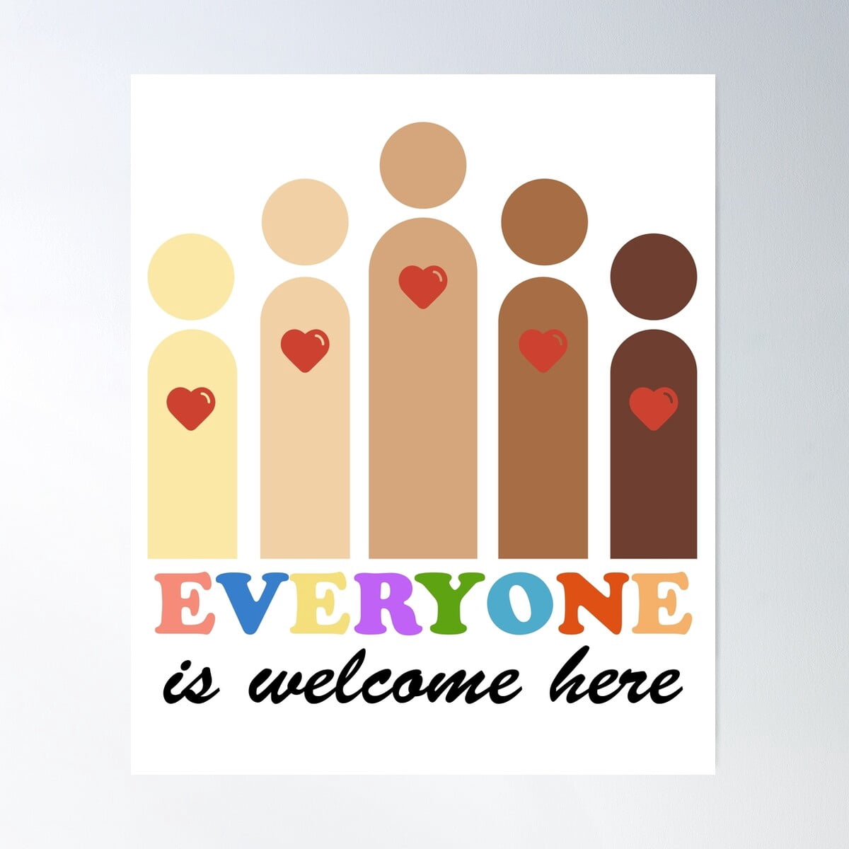 Everyone Is Welcome Here – Idaho Teacher Inclusivity Message Poster ...