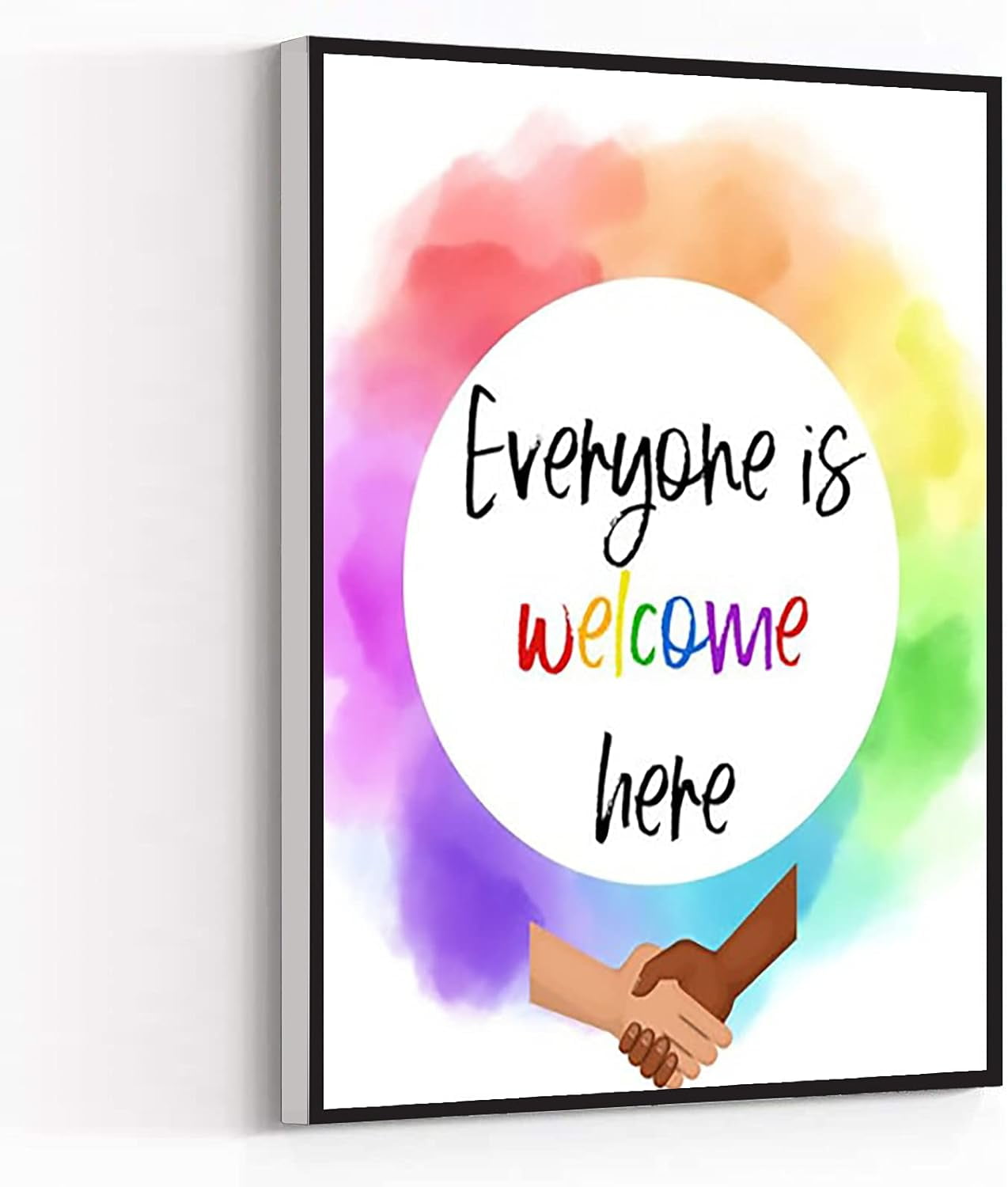 Everyone Is Welcome Here Inclusion Poster,Teacher Gift Painting Artwork ...