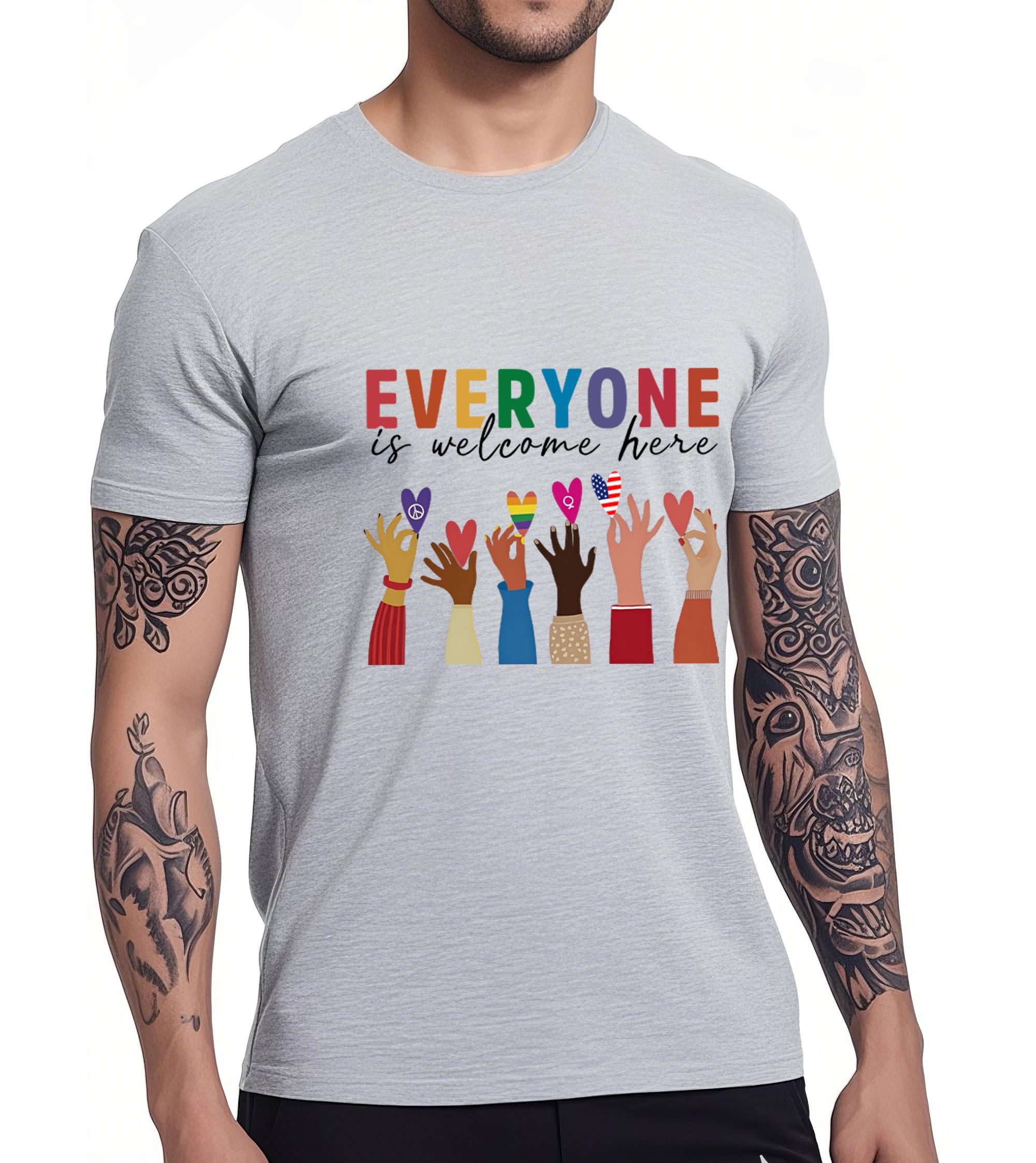 Everyone Is Welcome Here Shirt, Everyone Is Welcome Here T-SHirts Women ...