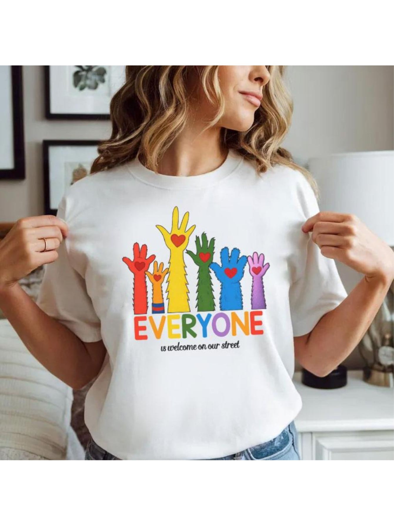 Everyone Is Welcome On Our Street Shirt, Pride Month Sublimation for T ...