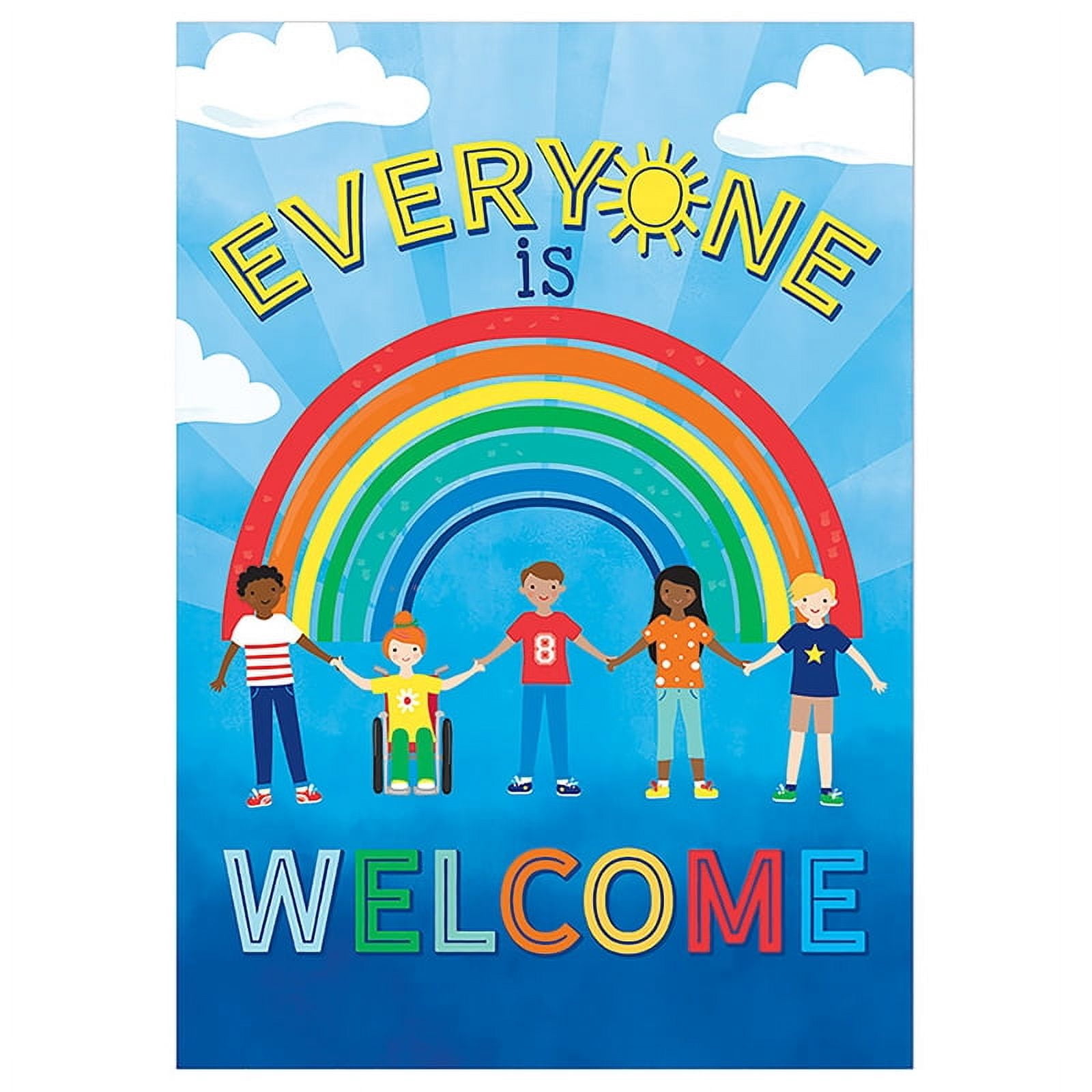 Everyone Is Welcome Poster, 13" x 19" | Bundle of 10 Each - Walmart.com