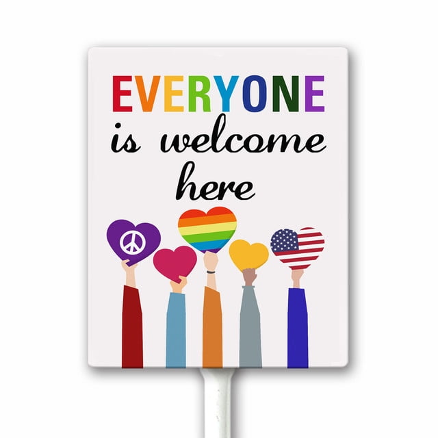 Everyone Is Welcome, Pride Sign, Pride Month Yard Outdoor Decorations ...