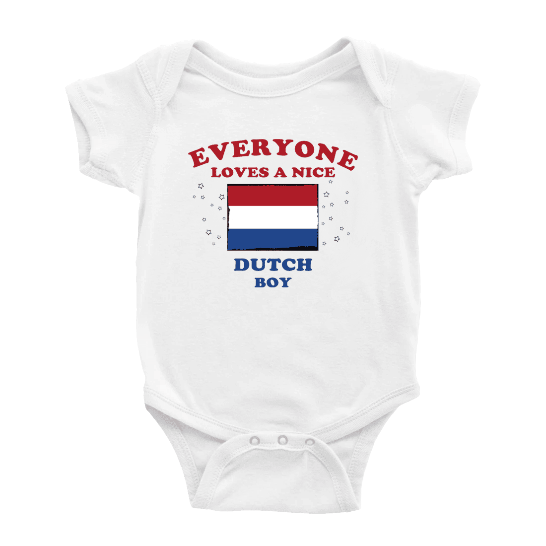Everyone Loves a Nice DUTCH Boy Baby Bodysuit Newborn Clothes Outfits ...