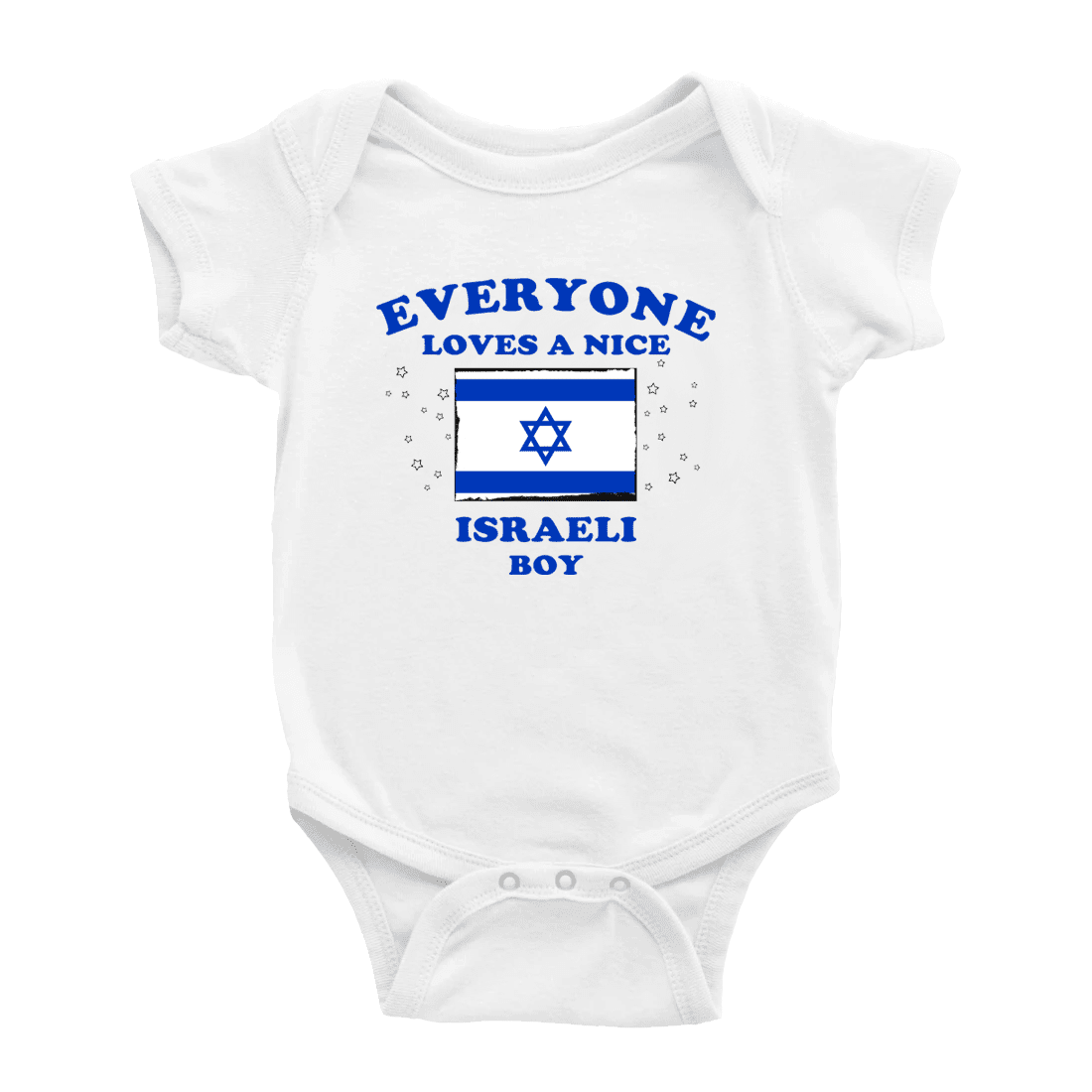 Everyone Loves a Nice Israeli Boy Cute Baby Bodysuits Newborn Clothes ...