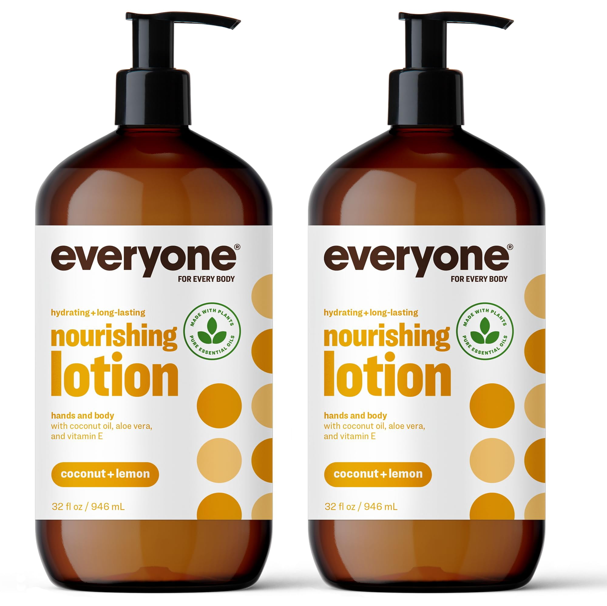 Everyone Nourishing Hand and Body Lotion, 32 Ounce (Pack of 2), Coconut ...