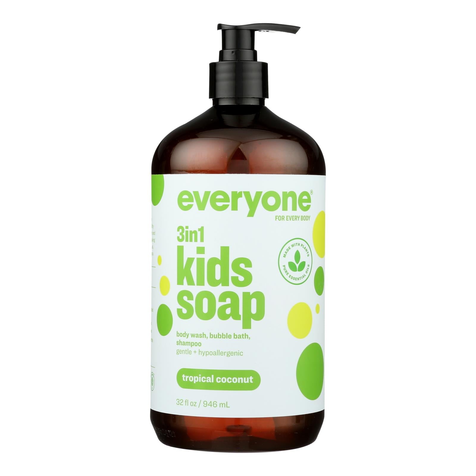 Everyone - Soap for Kids - Tropical Coconut Twist - 32 oz - Walmart.com