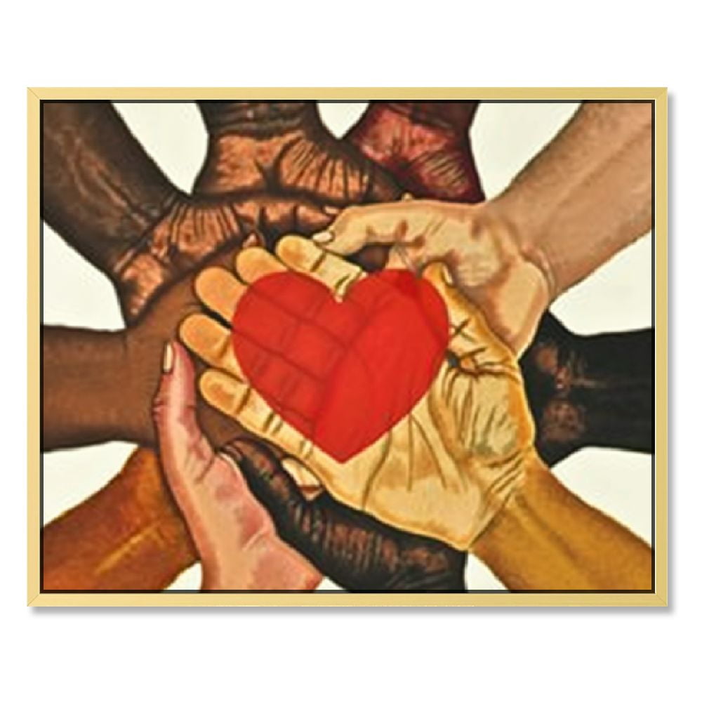 Everyone is Welcome Poster Diversity Canvas Wall Art Kindness Picture ...