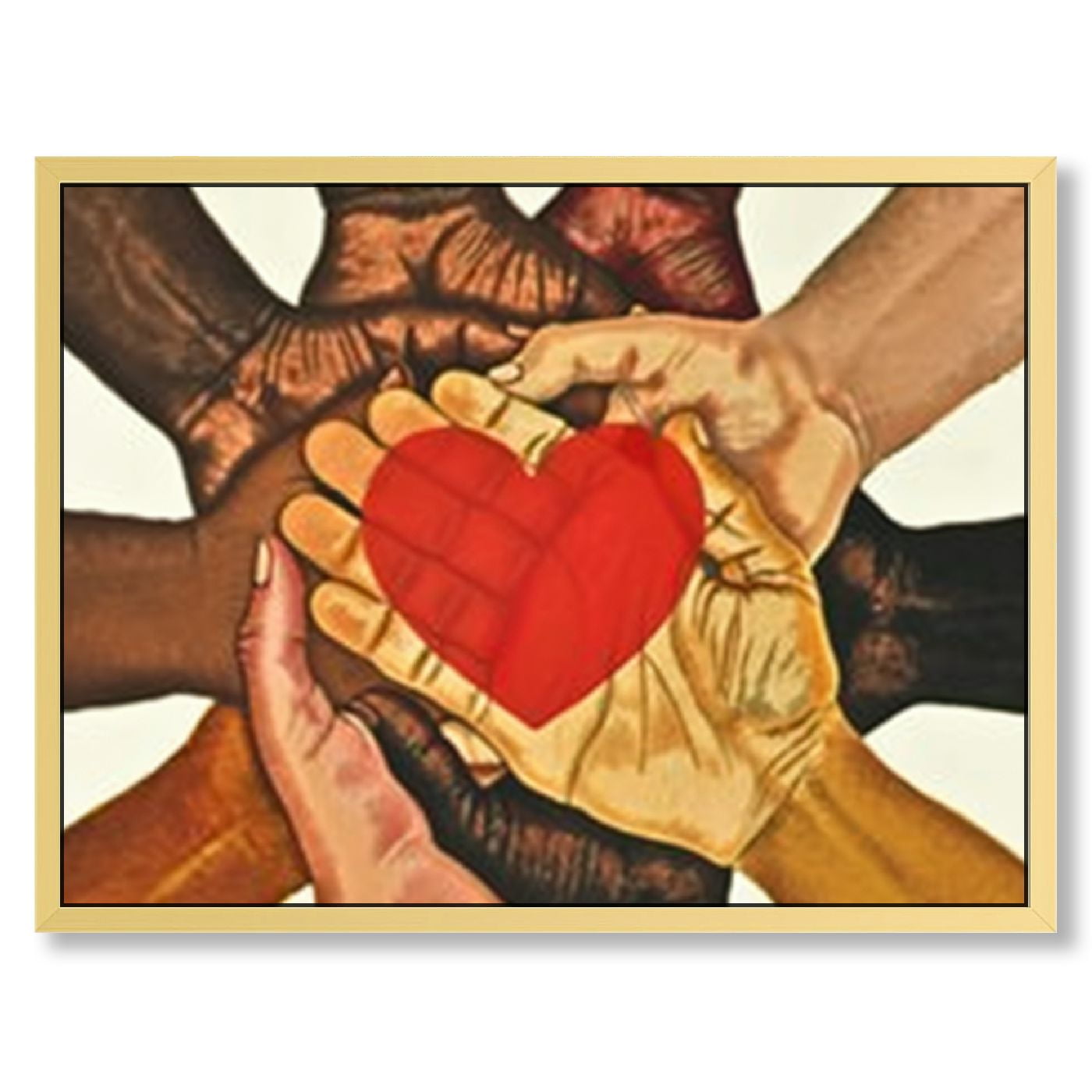 Everyone is Welcome Poster Diversity Canvas Wall Art Kindness Picture ...