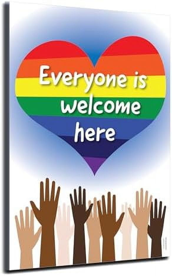 - Everyone is Welcome Here Posters (10 Pack), 12 x 18 inches (Laminated ...