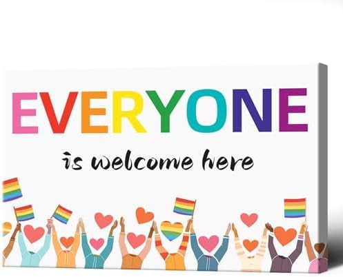 Everyone Is Welcome Here Posters Inclusion Racism Equality Prints ...