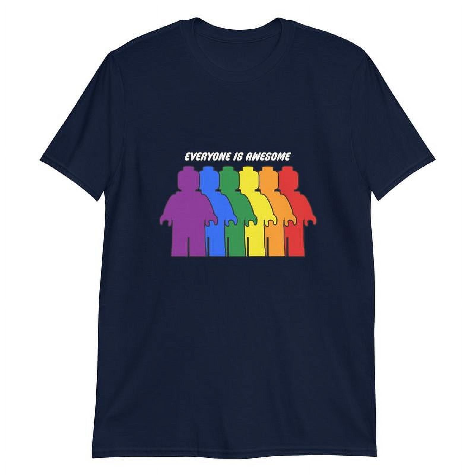 Everyone is Awesome LEGO Themed Unisex Comfort Tee T Shirt, Color ...