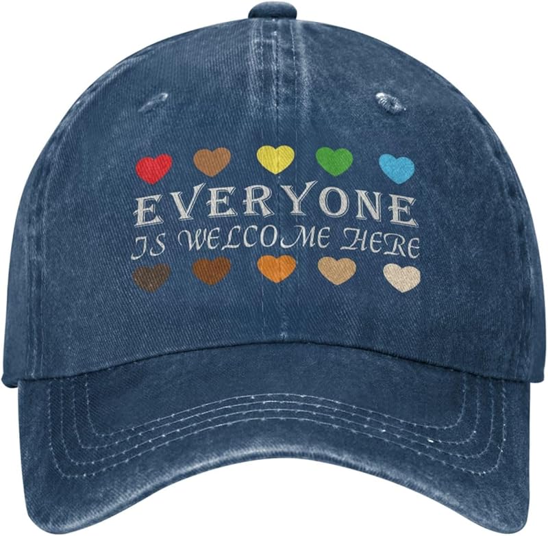 Everyone is Welcome Here Caps for Mens Idaho Teacher Hats for Men ...