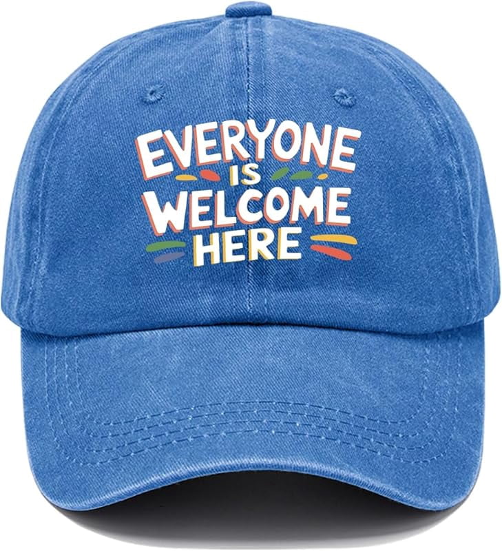 Everyone is Welcome Here Hat, Fist Hand Support Hat - Walmart.com