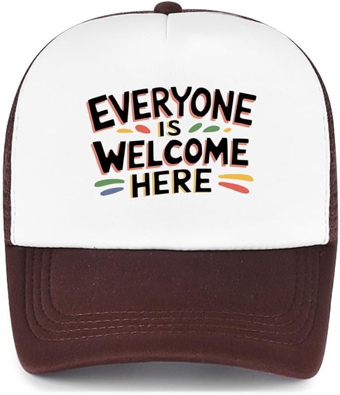 Everyone is Welcome Here Hat, Fist Hand Support Hat - Walmart.com