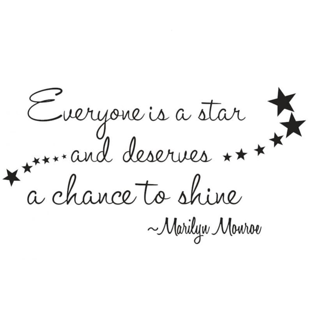 Everyone is a Star Sticker Living Room Bedroom Backdrop Wall Decorative ...